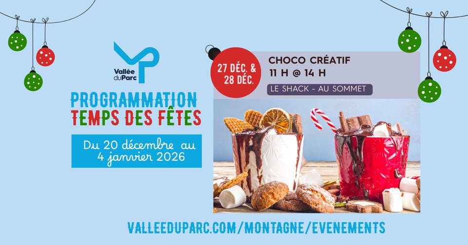 Choco Créatif- Création de chocolats chauds des Fêtes - Shawinigan